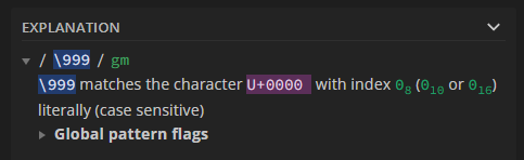 Incorrect octal escape explanation for ECMAScript · Issue #1899 ...