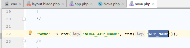Can't change Nova::name() · Issue #2546 · laravel/nova-issues · GitHub