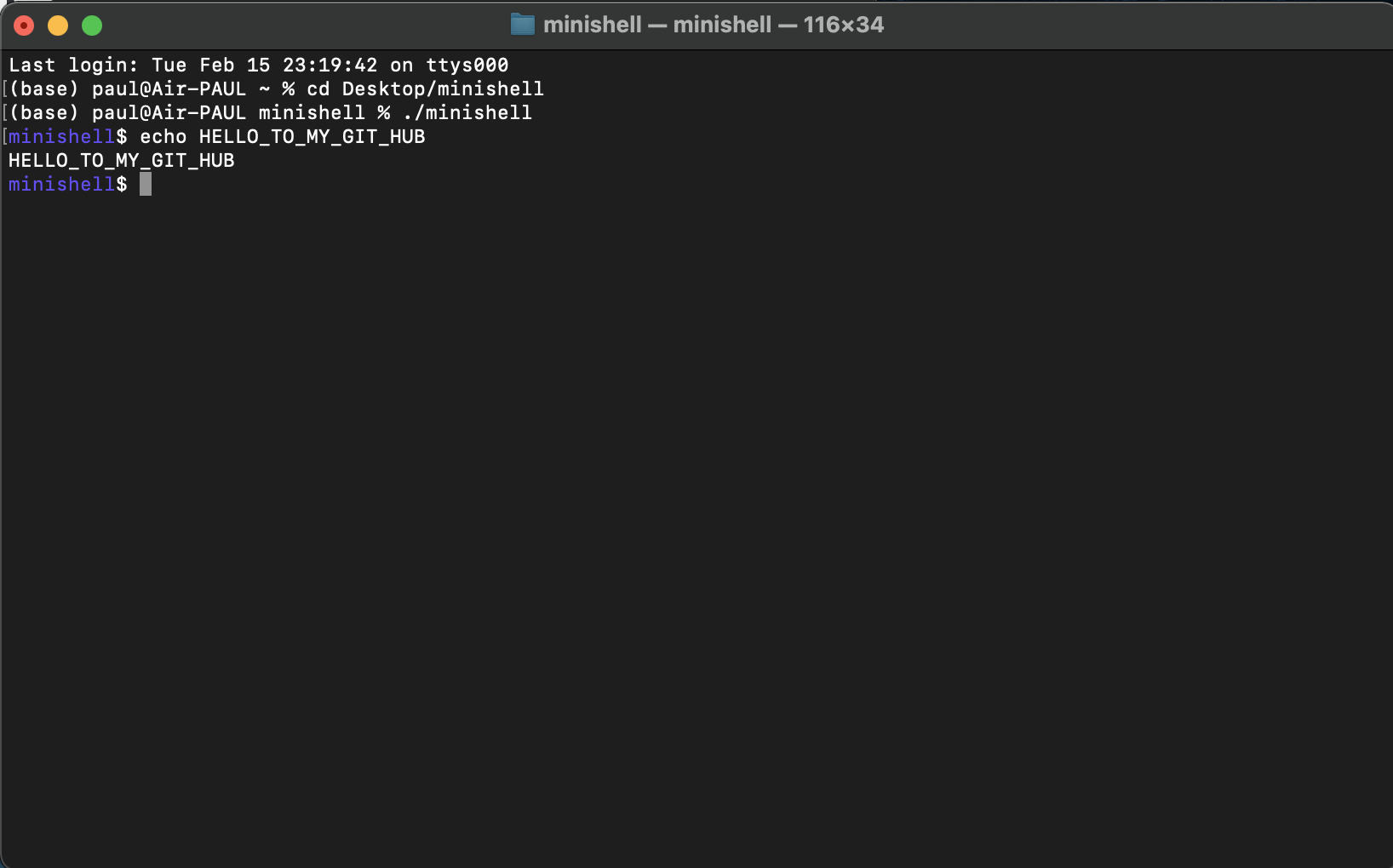 GitHub - kretsh/Ecole42-C_minishell: Replicated your own bash