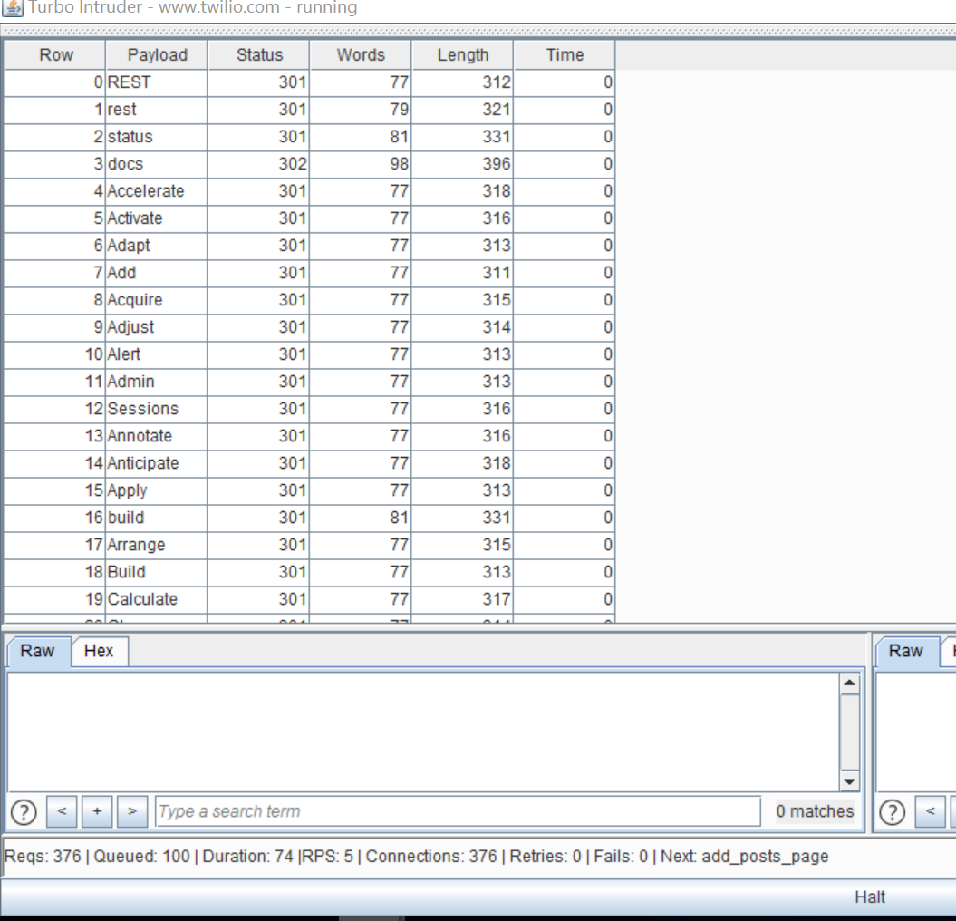 RPS below 10 and connection keep increasing · Issue #17 · PortSwigger/turbo-intruder · GitHub