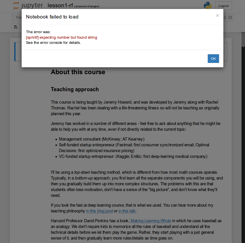 Error Sprintf Expecting Number But Found String · Issue 4065 · Jupyternotebook · Github 4367