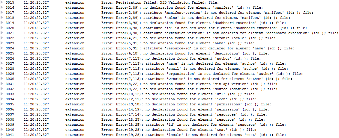 Registration Failed: XSD Validation Failed: file: · Issue #126 · tableau/extensions-api · GitHub