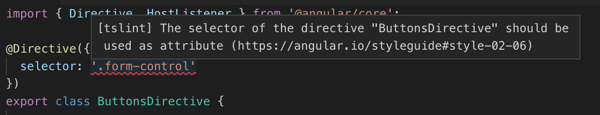 Directive Class Selector Tslint Error · Issue 26490 · Angularangular · Github