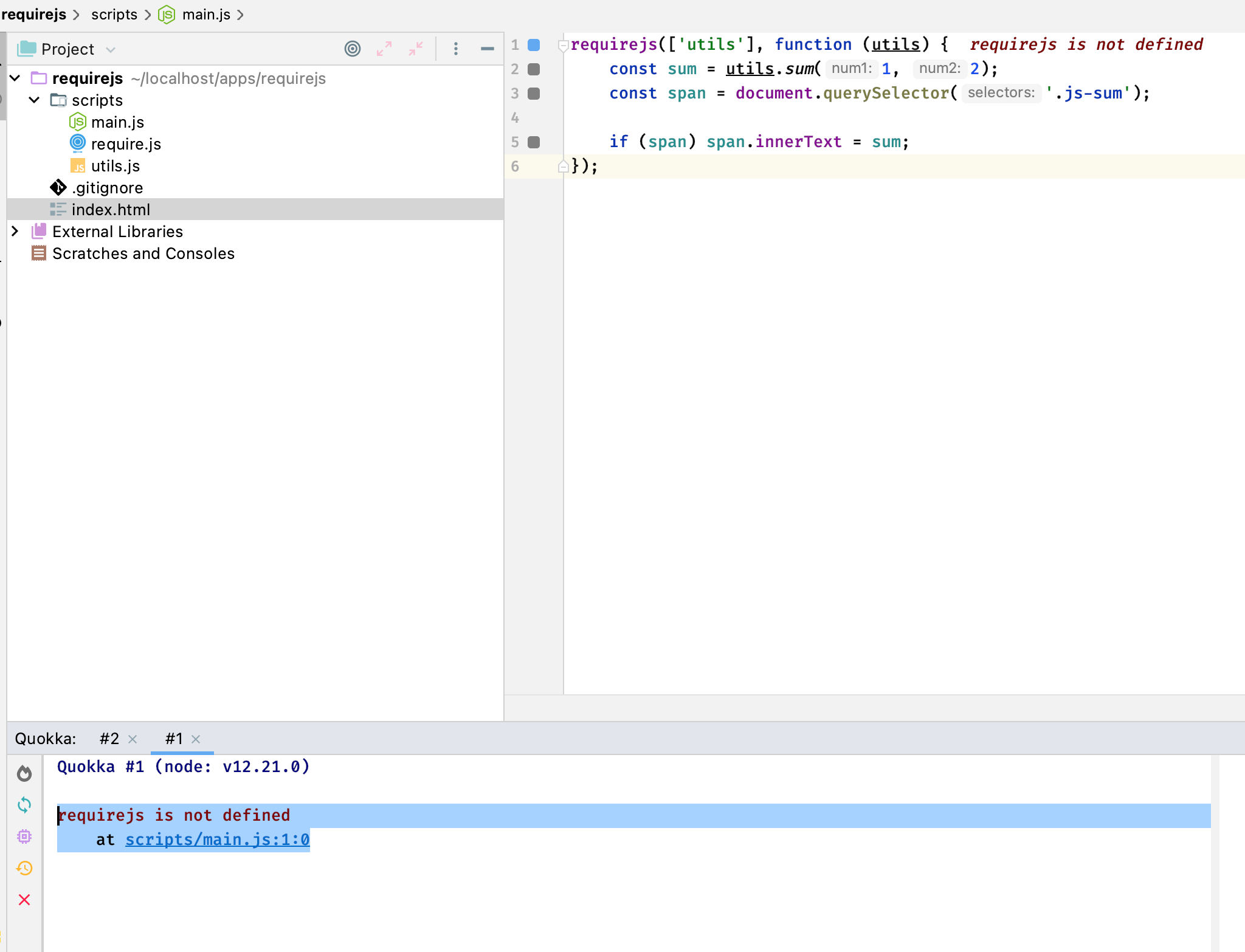 Quokka doesn't support RequireJS · Issue #606 · wallabyjs/quokka · GitHub