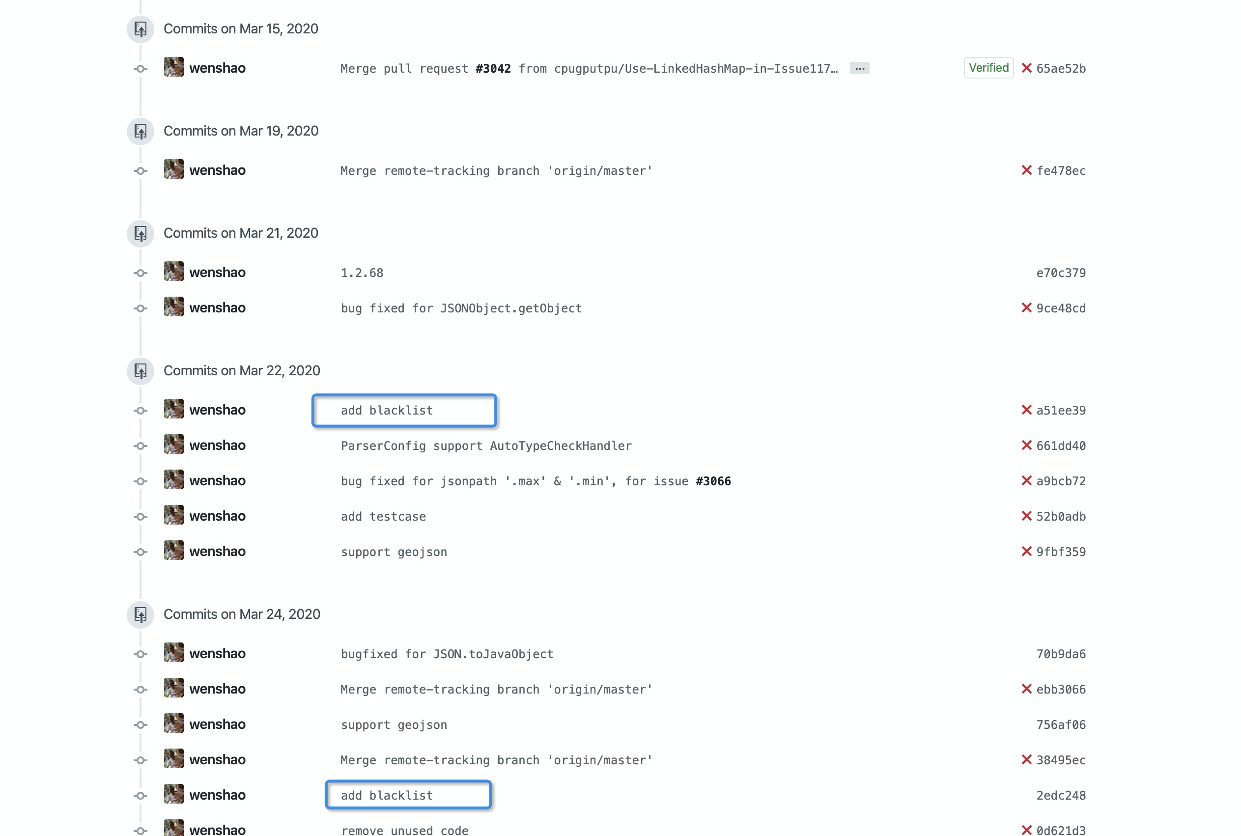 Fastjson 1.2.67版本刚刚发布即爆出严重漏洞 · Issue #3085 · alibaba/fastjson · GitHub