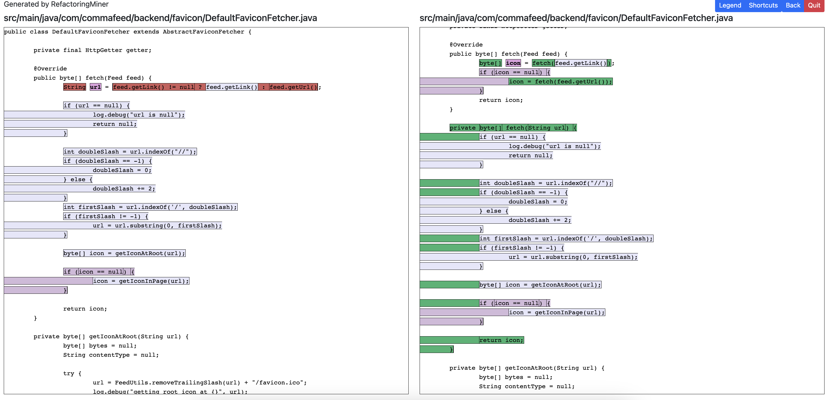 Ternary operator replaced by a newly introduced if condition · Issue #344 · tsantalis ...