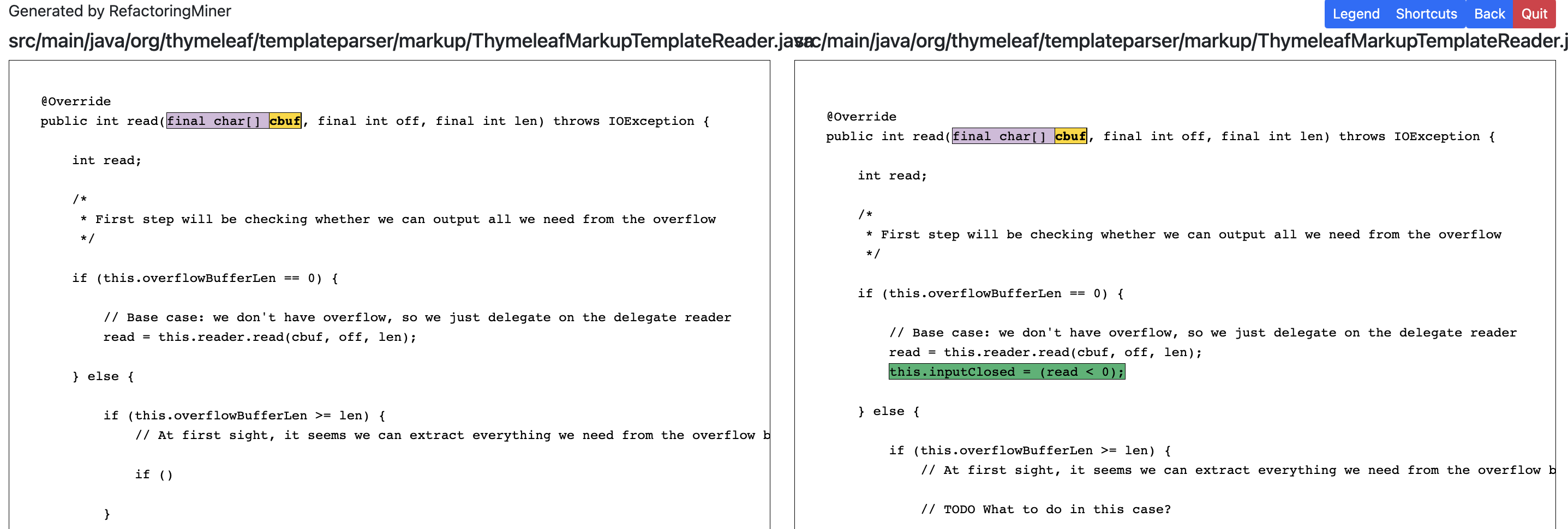 Four Incorrect Rename Parameters Refactoring For The Case Of Extract