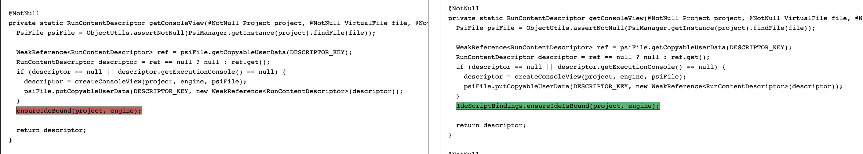 Moved Method not detected + statement containing invocation to the moved method not mapped ...