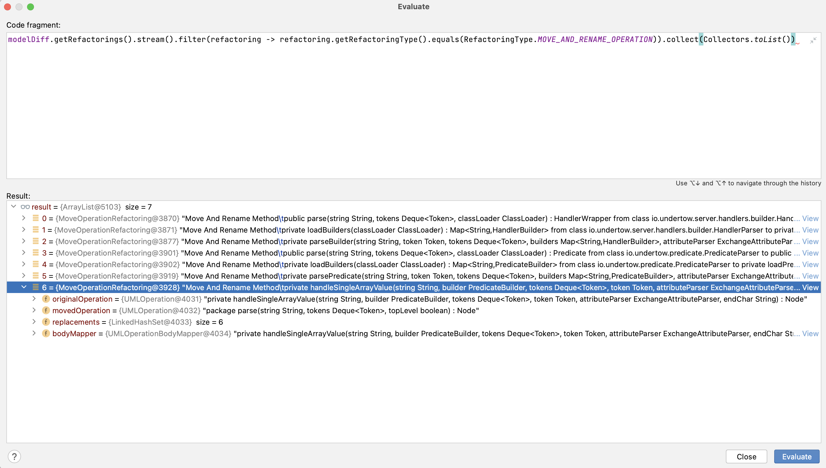 Inconsistency among the oracle and the tool · Issue #426 · tsantalis/RefactoringMiner · GitHub