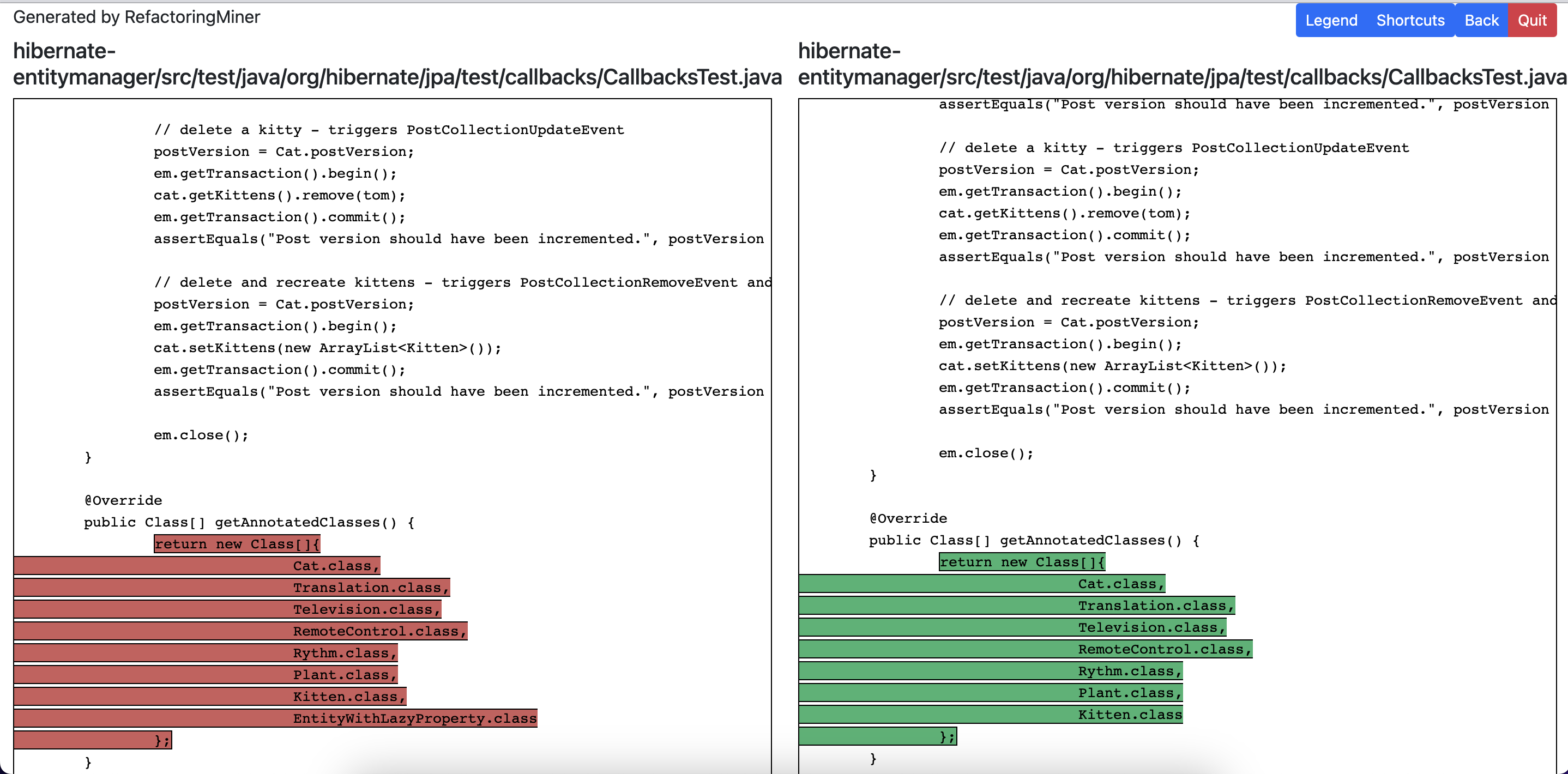 Missing Statement Mapping Method With Single Return Statement · Issue 438 · Tsantalis