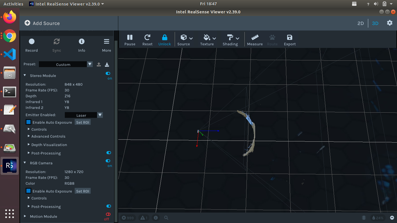 Realsense d435i depth cloud not straight against wall. · Issue #1534 ...