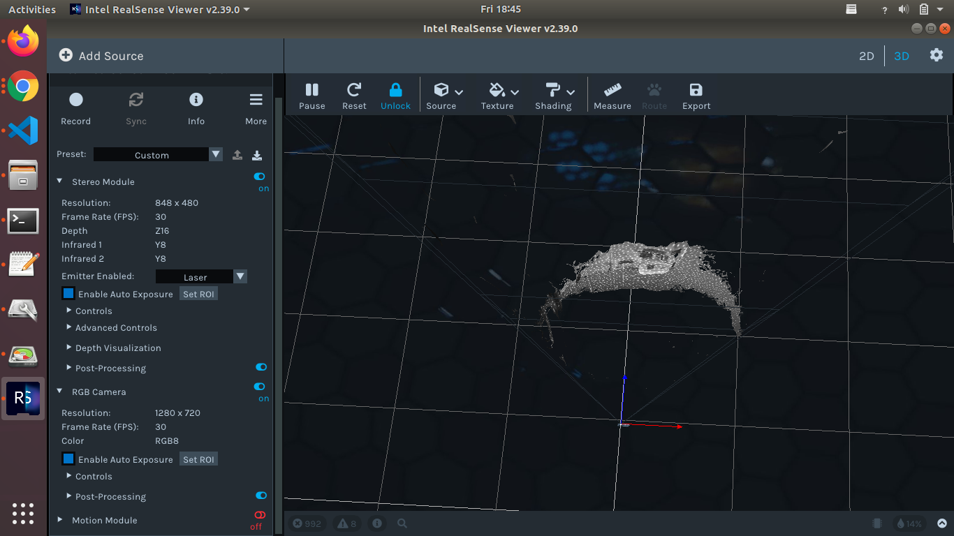 Realsense d435i depth cloud not straight against wall. · Issue #1534 ...