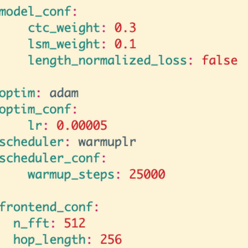 Any training config suggestion? · Issue #3196 · espnet/espnet · GitHub