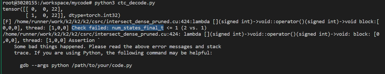 CTC lattice failed when using large vocab size · Issue #982 · k2-fsa/k2 · GitHub