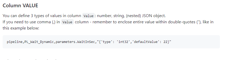 Issue during "add" action for global parameters - config file (json) · Issue #340 · Azure-Player ...