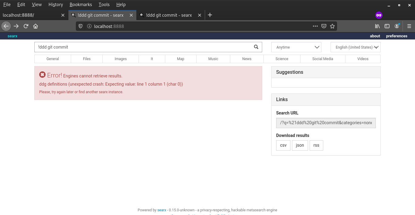 Empty suggestion box · Issue #1782 · searx/searx · GitHub