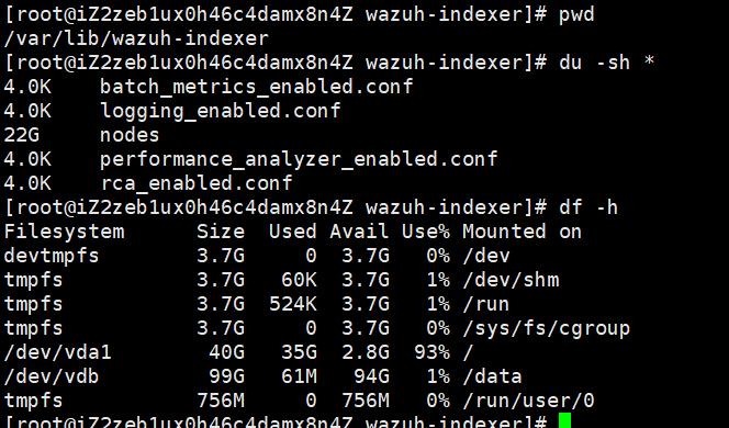 How To Output The Data Of Nodes To Other Disks · Issue 16923 · Wazuhwazuh · Github 