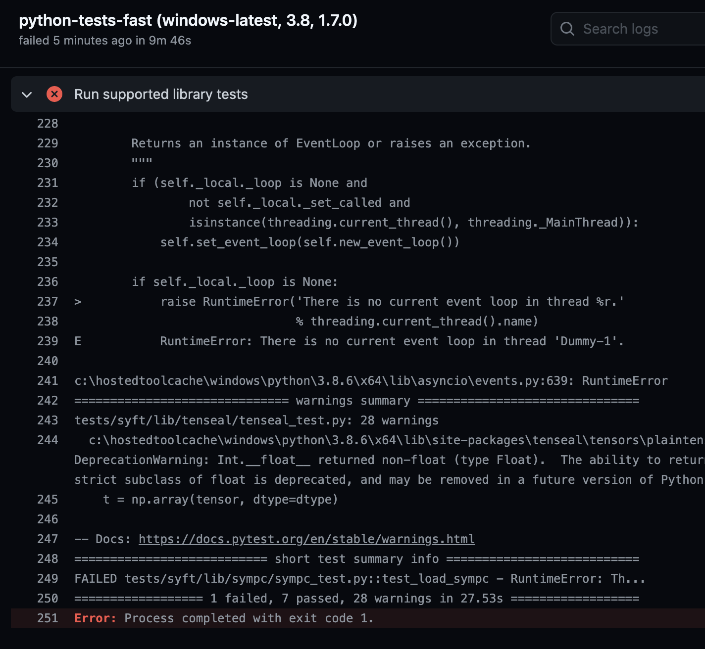 Prevent Windows Event Loop issues · Issue #4766 · OpenMined/PySyft · GitHub