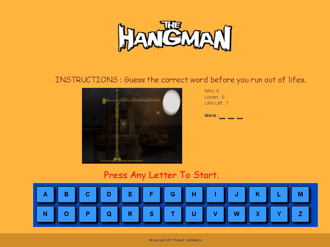 GitHub - ccrs2006/Hangman-Game: Link to the app: https://ccrs2006 ...