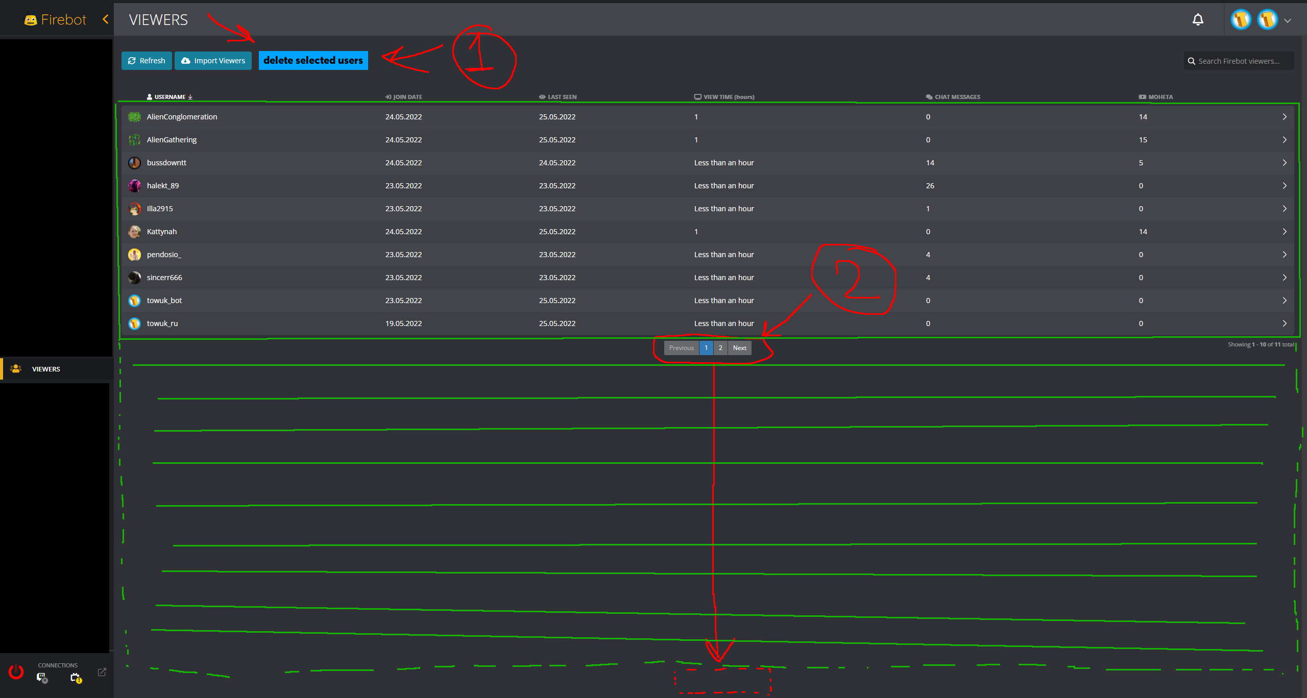 [Feature Request] adding a delete button and expanding the view in the viewers tab · Issue #1781 ...
