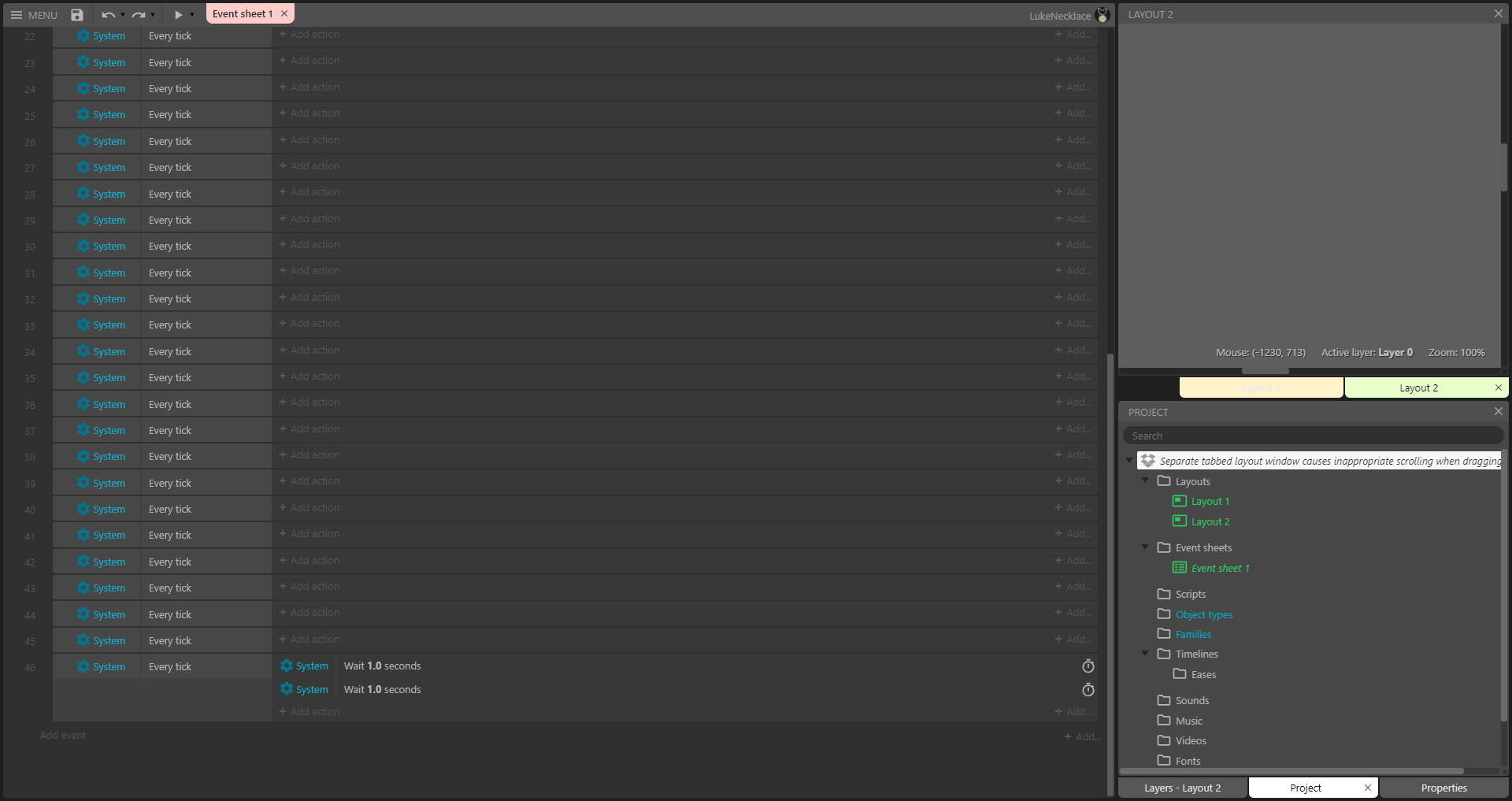 Separate tabbed layout window causes premature scrolling when dragging events · Issue #3071 ...