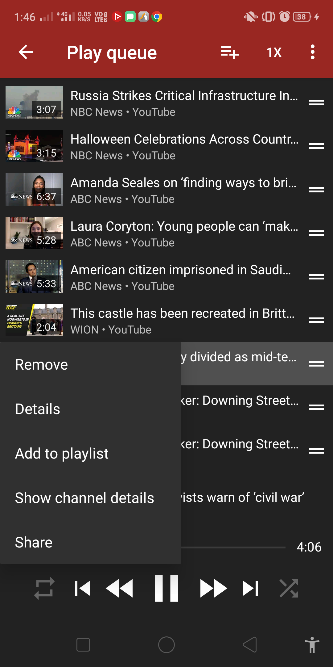 Add marked as watched, open in browser and others in play queue long press · Issue #9265 ...