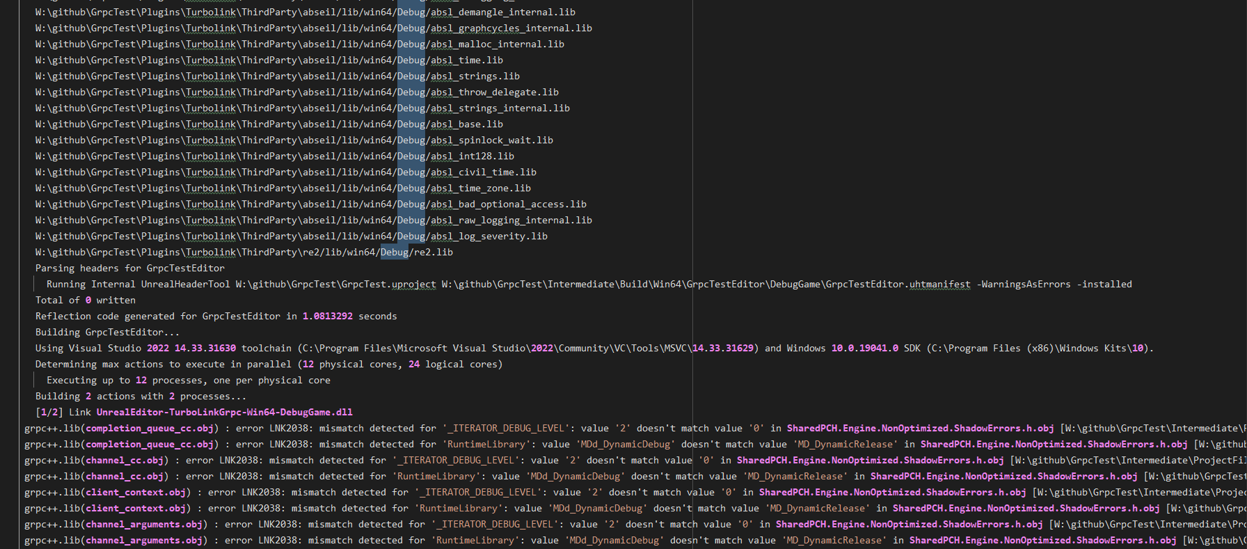 The Libraries Linked Failed When Compiling Debug Version · Issue 1 · Thejinchao Turbolink · Github