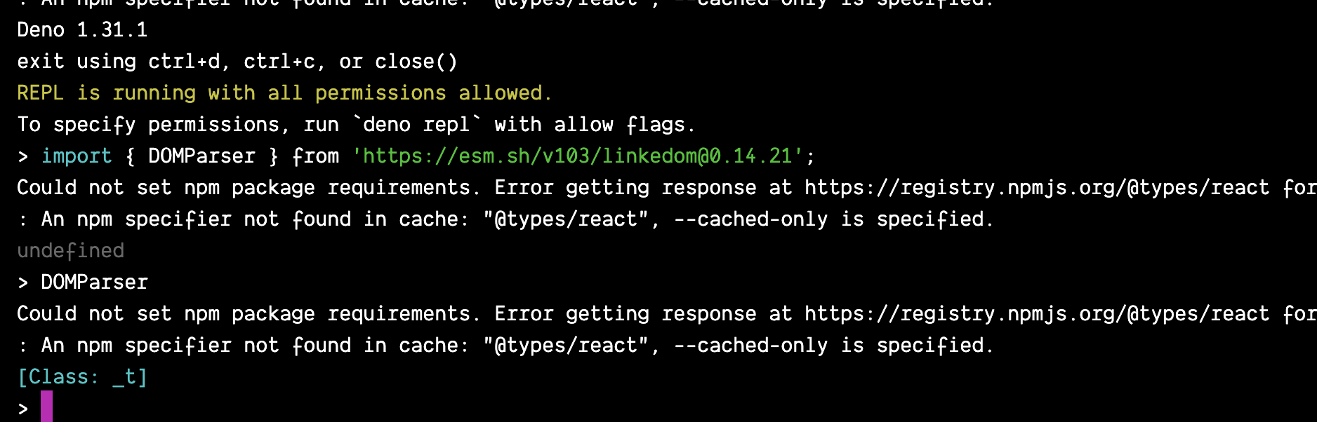 Failed to import - v103/linkedom@0.14.21 · Issue #534 · esm-dev/esm.sh · GitHub