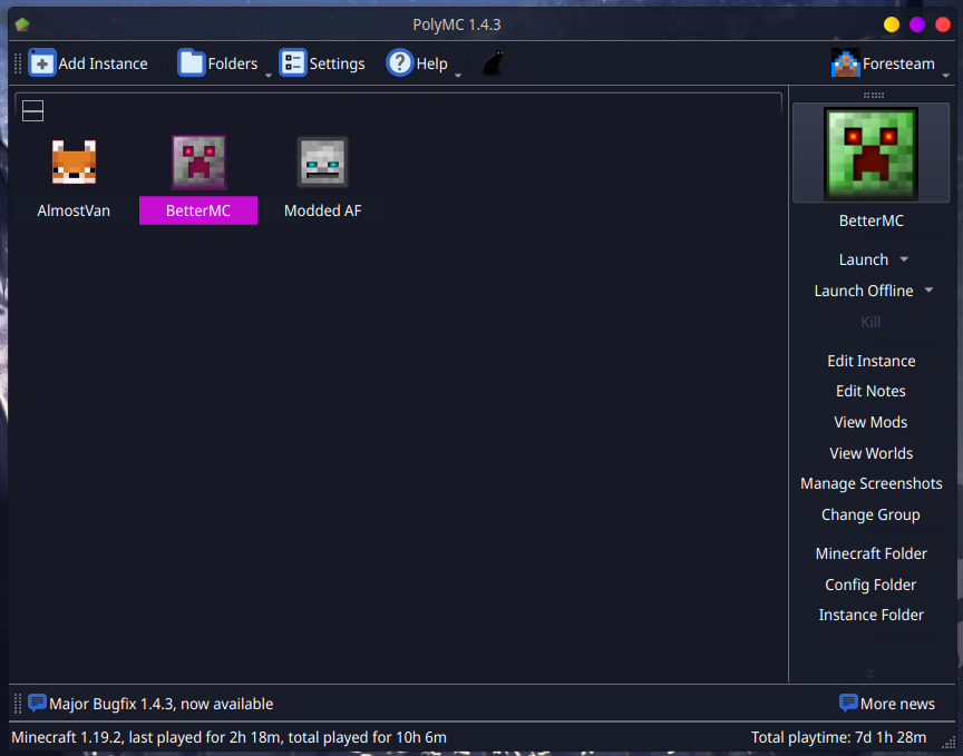 Ugly interface on Manjaro KDE · Issue #1496 · PolyMC/PolyMC · GitHub