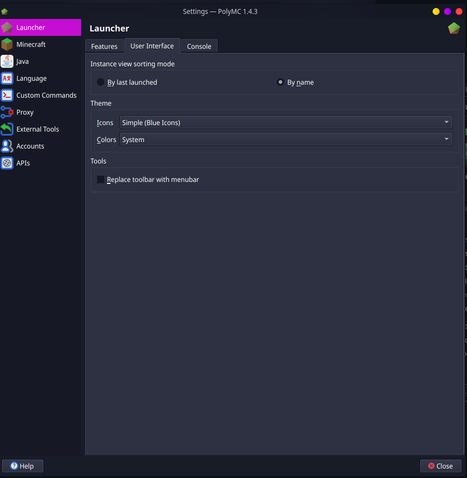 Ugly interface on Manjaro KDE · Issue #1496 · PolyMC/PolyMC · GitHub