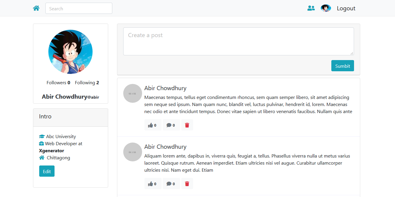 GitHub - SajalAhmed/mini-twitter-frontend: Mini-Twitter is a socialsite web application built ...