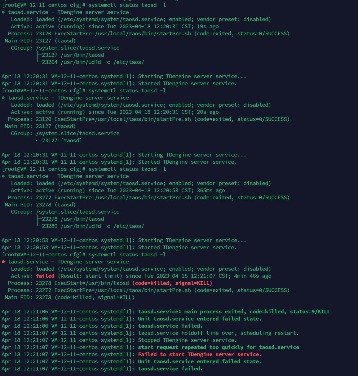 Tdengine Server unexpectedly restarted · Issue #20957 · taosdata/TDengine · GitHub