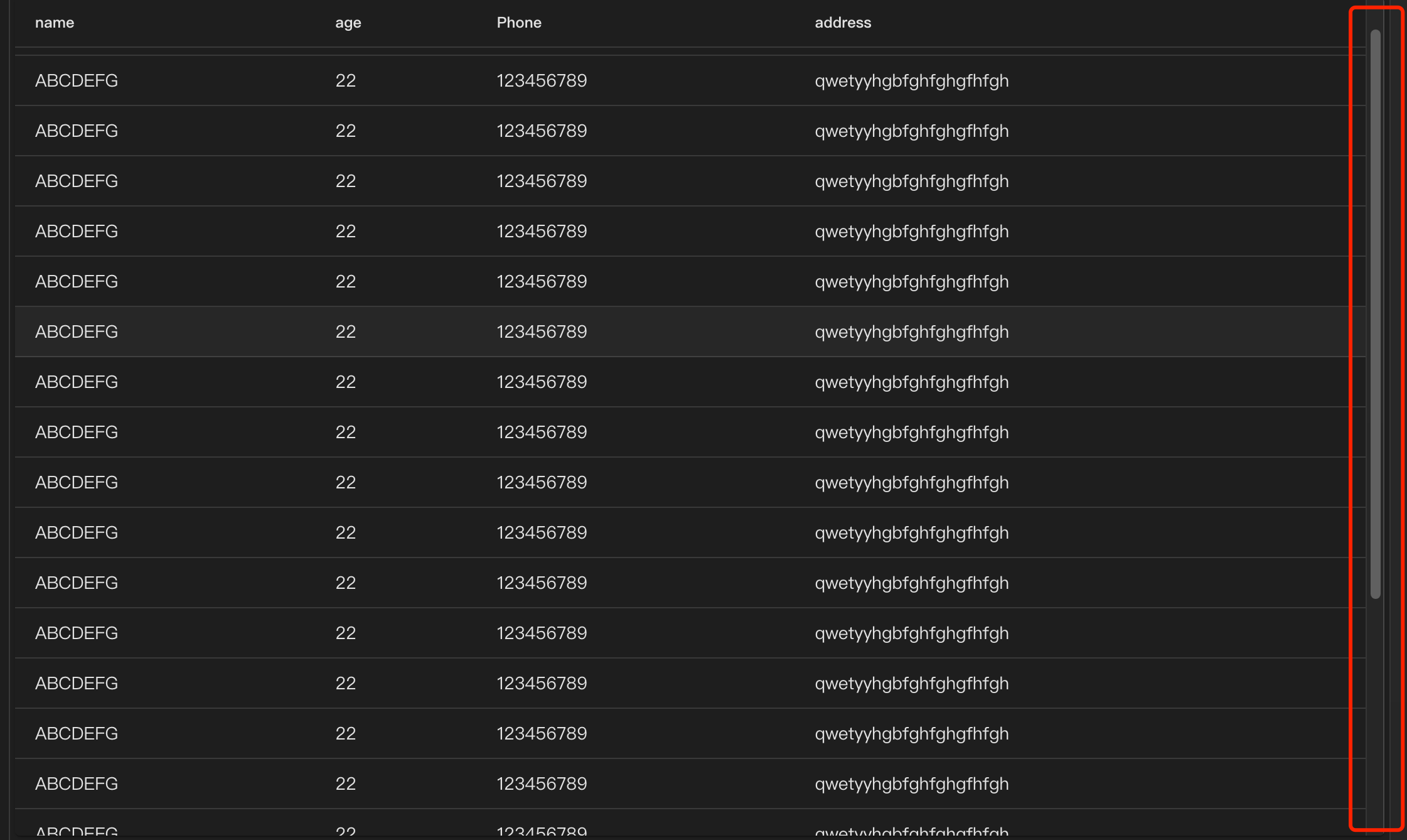When Qtable Is Switched To Dark Mode The Scrollbars At The Sides And Bottom Of The Table Remain