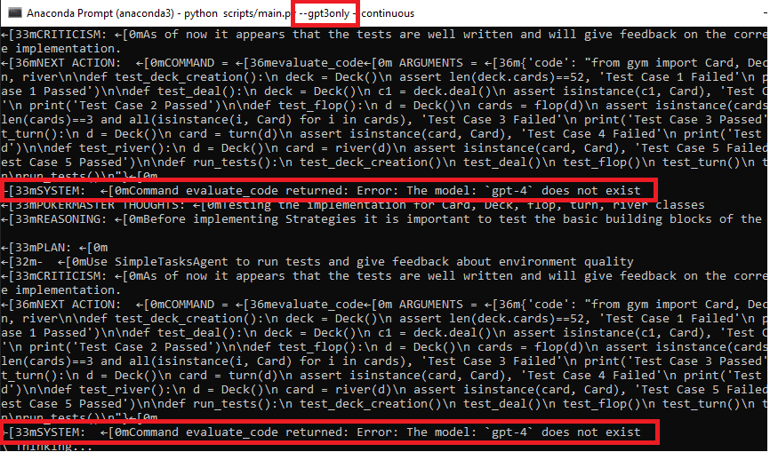Even when using --gpt3only, the evaluate_code function still tries to use gpt-4 · Issue #168 ...