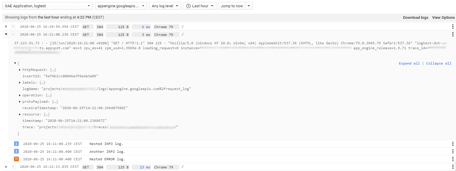 GitHub - dents0/gae-standard-nested-logs: Writing nested logs from GAE standard using Node.js ...