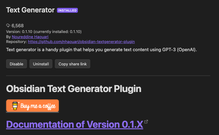 No Option Button In 0 0 10 · Issue 45 · Nhaouari Obsidian Textgenerator Plugin · Github