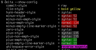 🐛 Background colors: Granularity too coarse under tmux · Issue #365 · dandavison/delta · GitHub