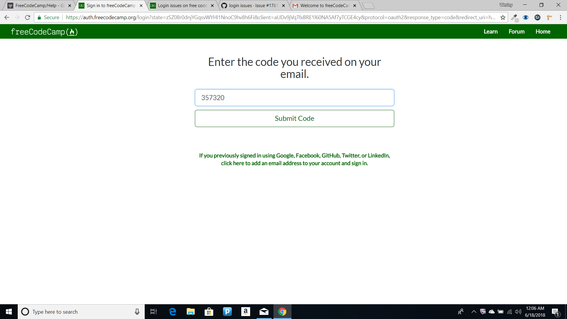 login issues · Issue #17614 · freeCodeCamp/freeCodeCamp · GitHub