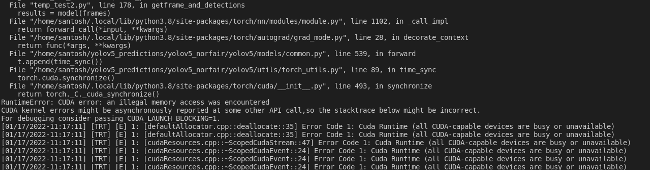 Batch Inference to get bounding box coordinates using TensorRT · Issue ...