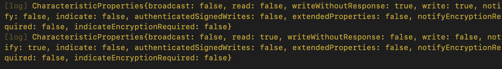 2 Characteristic with same UUID but Different Properties (notify and write without response ...