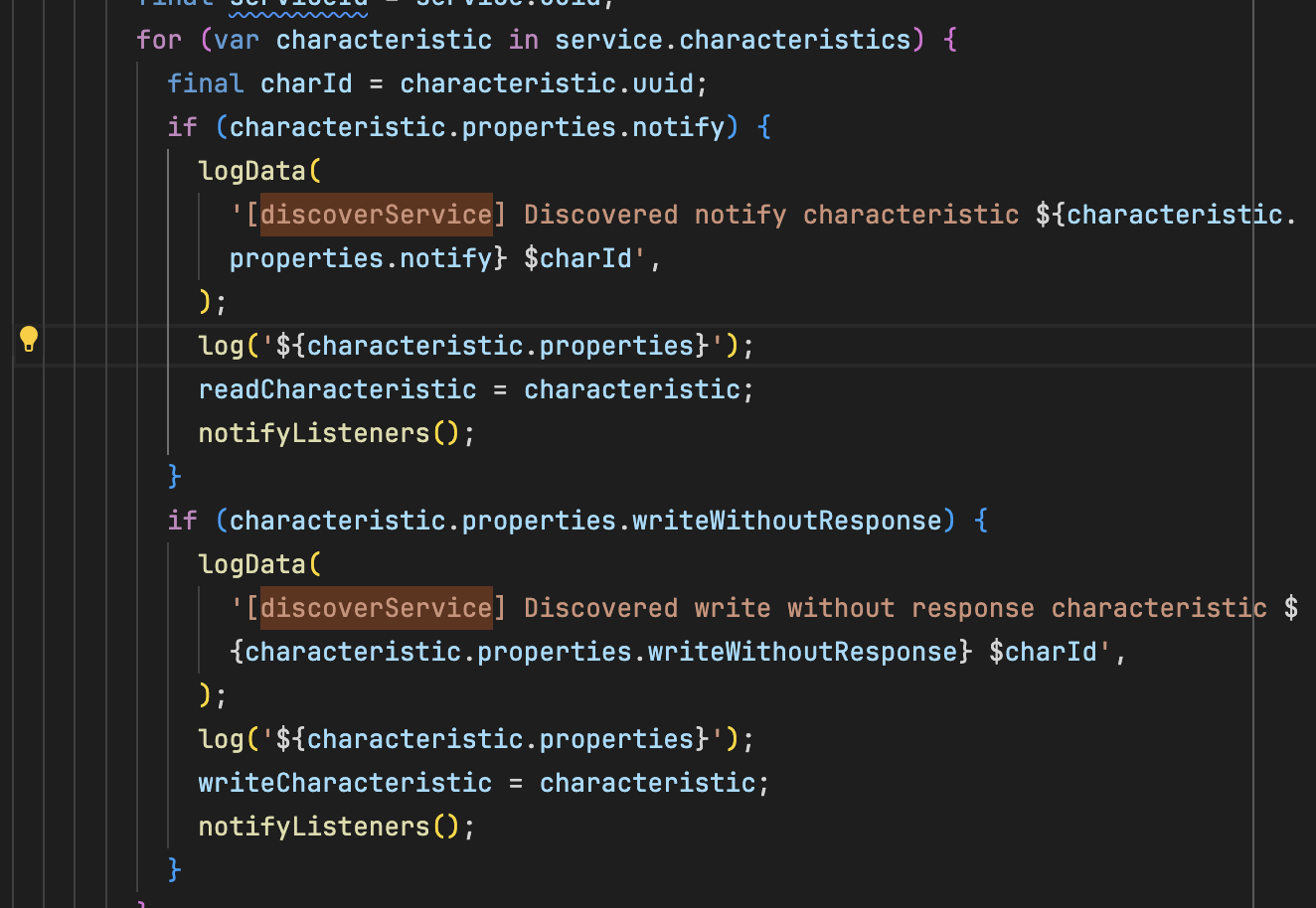 2 Characteristic with same UUID but Different Properties (notify and write without response ...