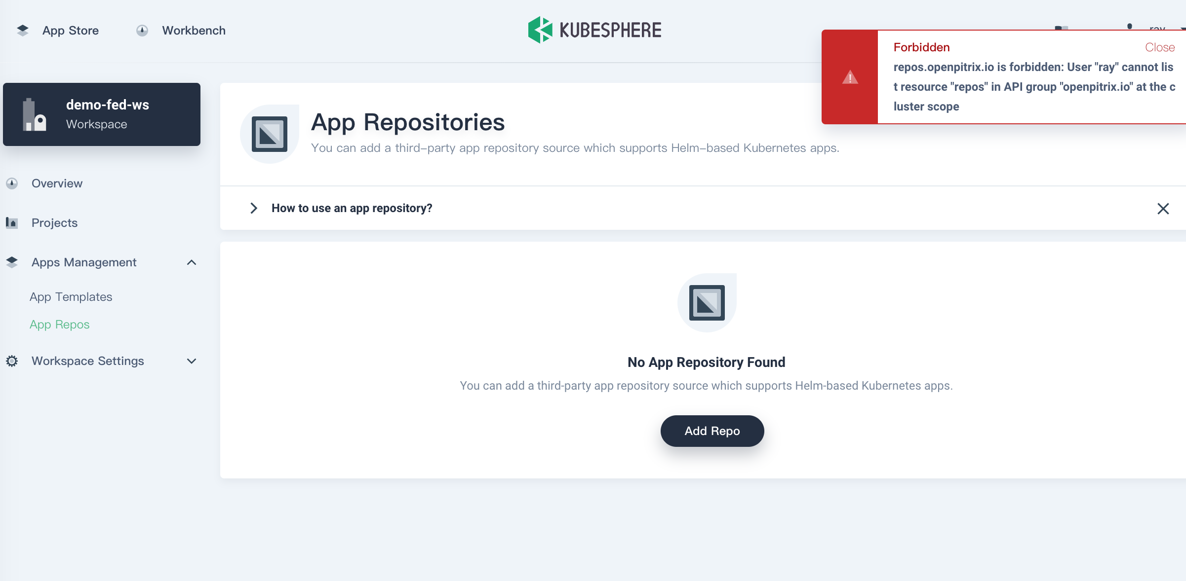 Open app repo failed · Issue #2363 · kubesphere/kubesphere · GitHub