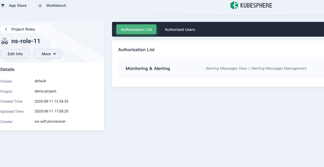 custom project role permission denied · Issue #2848 · kubesphere/kubesphere · GitHub
