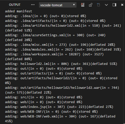 Tomcat: Generate War Package from Current Folder throw errors. · Issue #186 · adashen/vscode ...