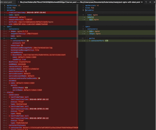 Can't diff - the open document is not a Kubernetes resource · Issue ...