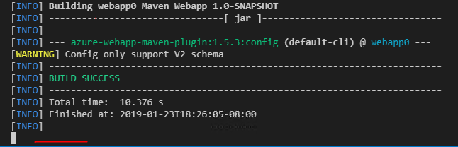 The terminal window is no response when config V1 project · Issue #568 · microsoft/azure-maven ...