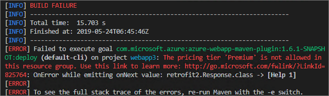 The pricing tier 'Premium' is not allowed in this resource group · Issue #661 · microsoft/azure ...