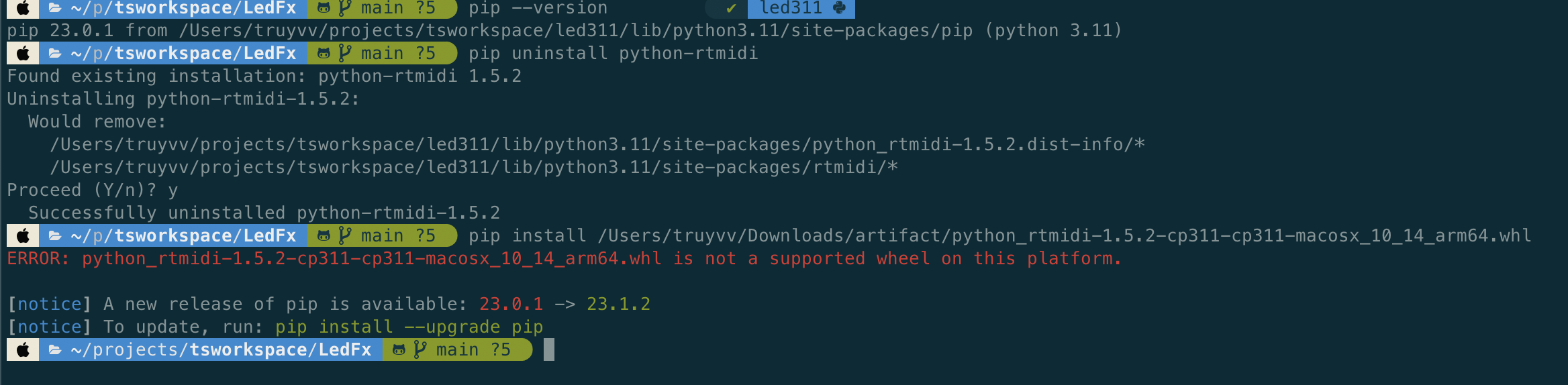 [macOS] incompatible binary wheels for architecture M1 / arm64 · Issue #149 · SpotlightKid ...