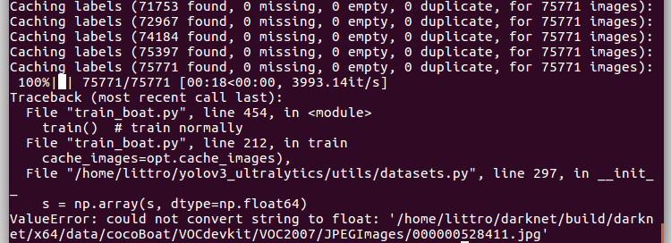Error while training. · Issue #772 · ultralytics/yolov3 · GitHub