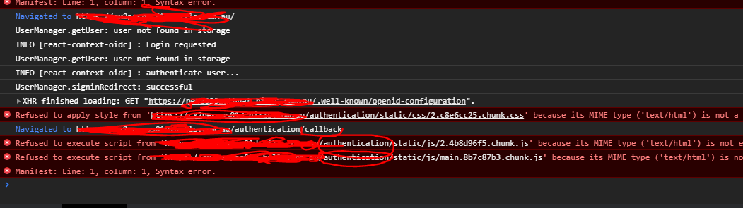 Production Build - issue with callback redirect · Issue #520 · AxaFrance/oidc-client · GitHub